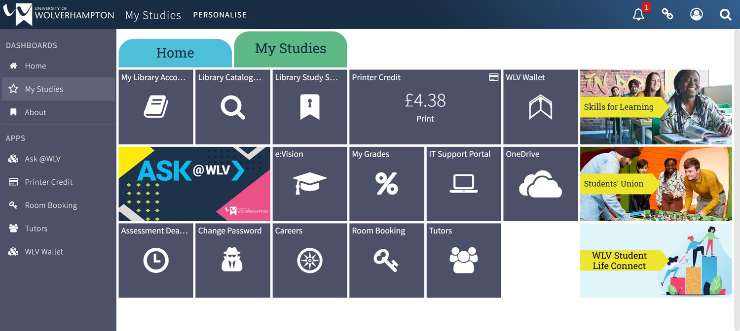 My WLV - University of Wolverhampton